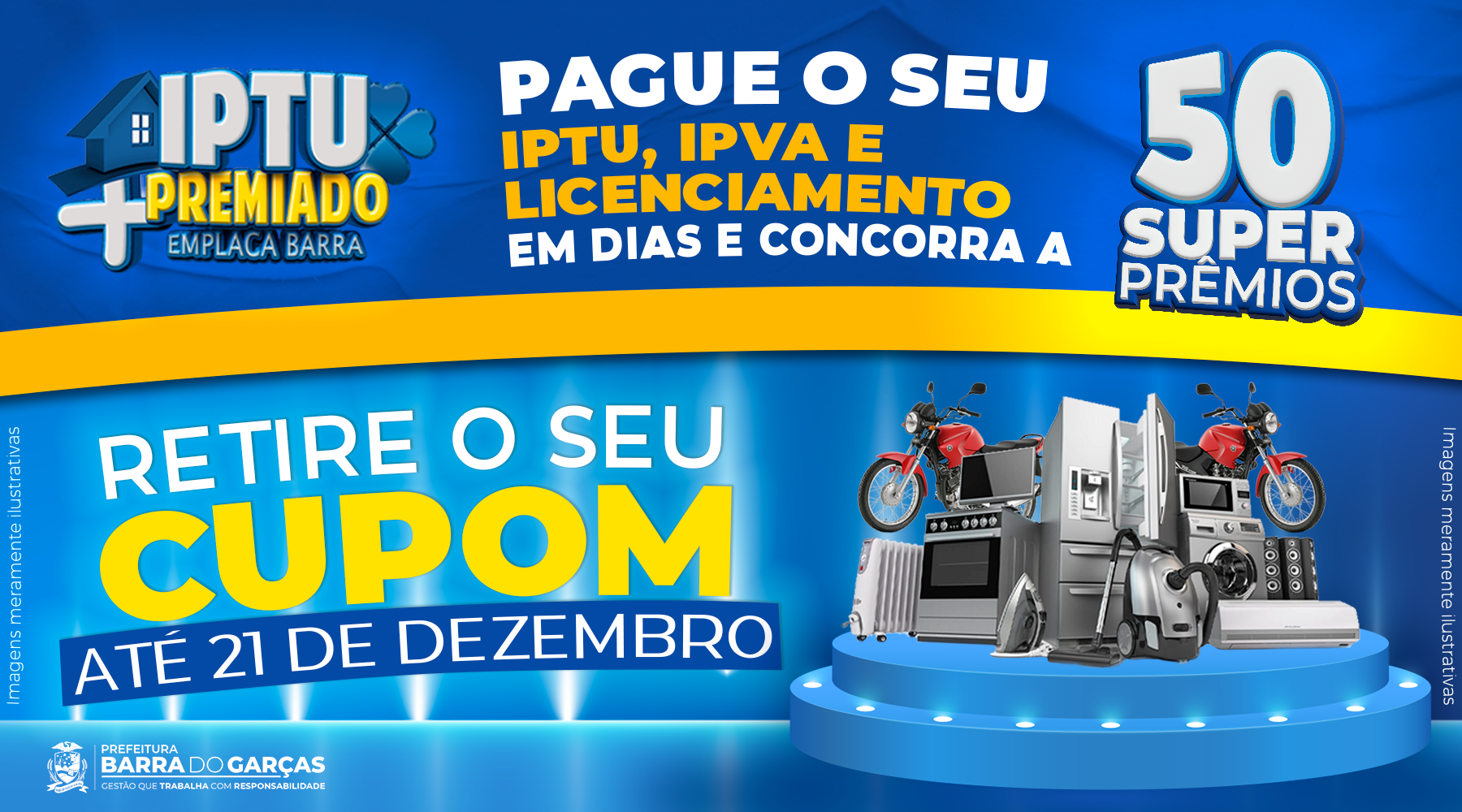 Sorteio do ‘IPTU Premiado’ e ‘Emplaca Barra’ acontece nesta quinta-feira (22) - Prefeitura ...